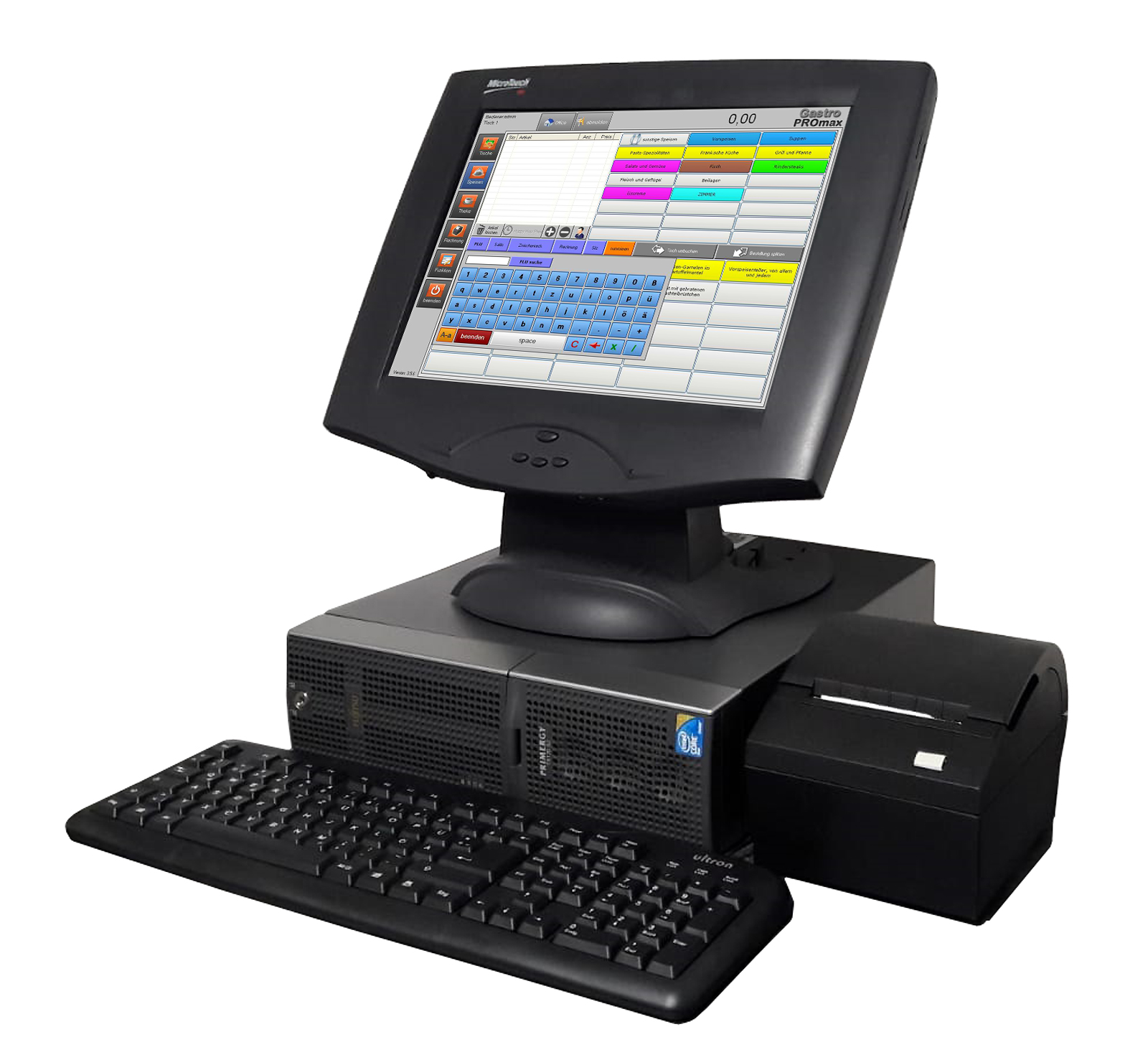 Kassensystem Gastronomie bis 80 Tischen. TSE konform