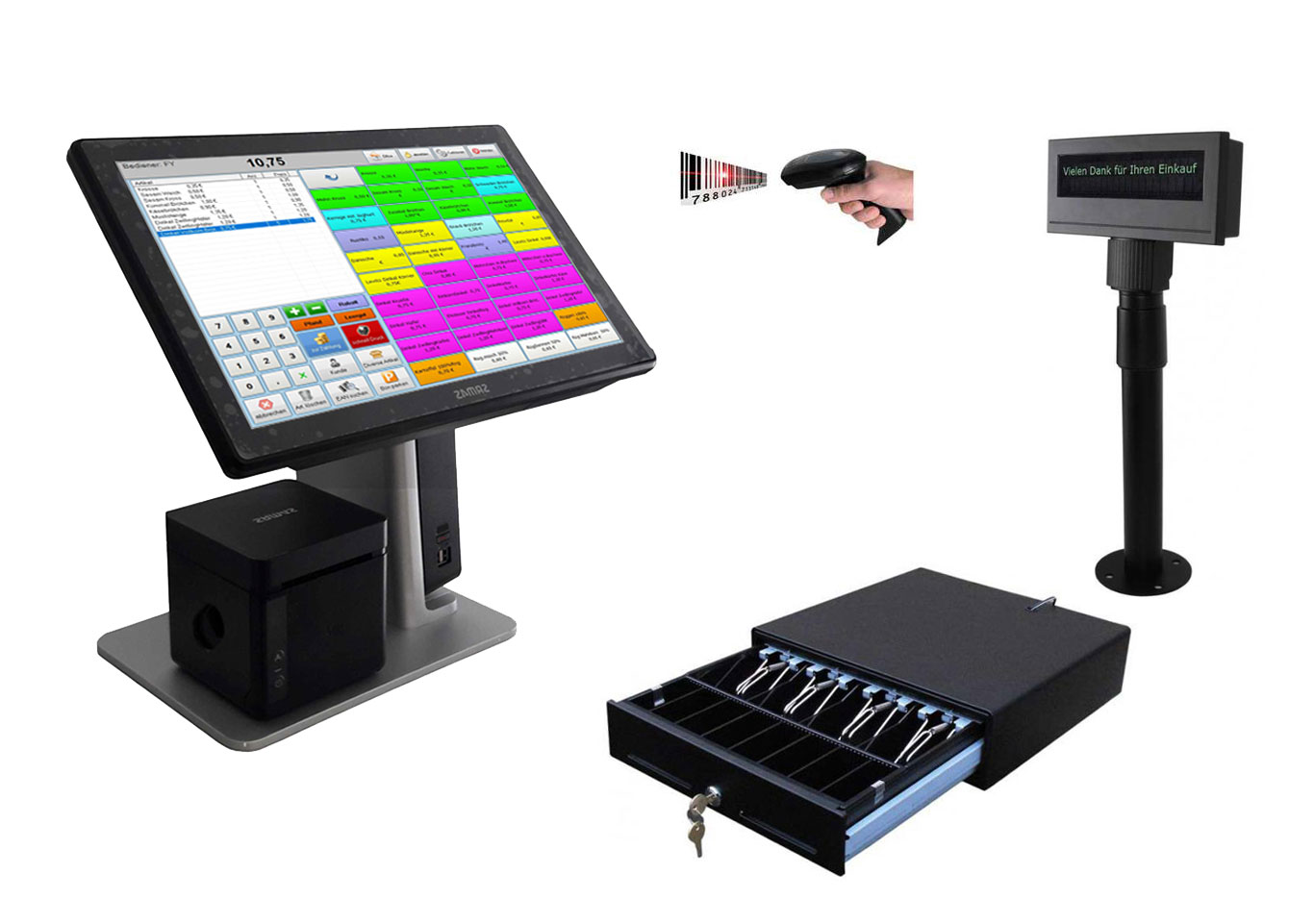 Kassensystem Einzelhandel All-in-One Touchscreen